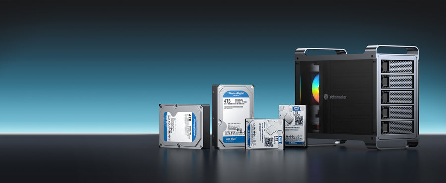 Yottamaster Defender 5 Bay RGB External Hard Drive Enclosure