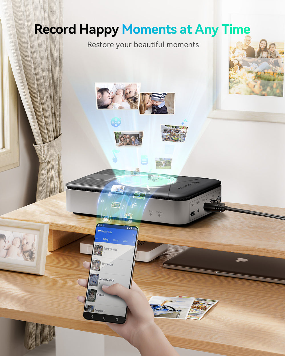 Yottamaster DM1 NAS Enclosure for 2.5" SATA HDD/SSD (Personal Cloud, U