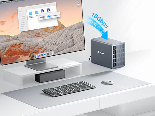 Yottamaster Y-Focus 5 Bay USB C Daisy Chain 270TB Monster Capacity Hard ...