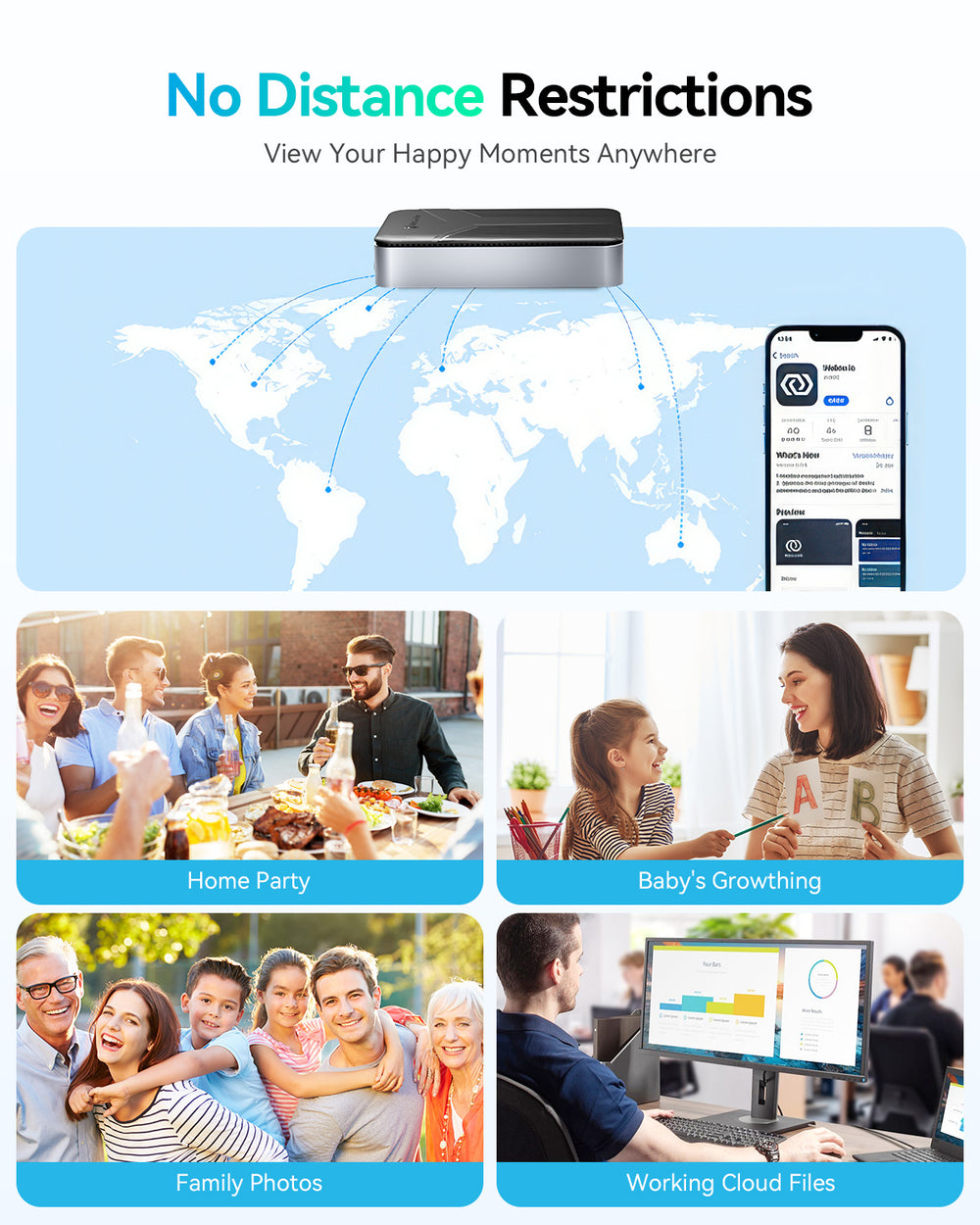 Yottamaster DM1 NAS Enclosure for 2.5" SATA HDD/SSD (Personal Cloud, U