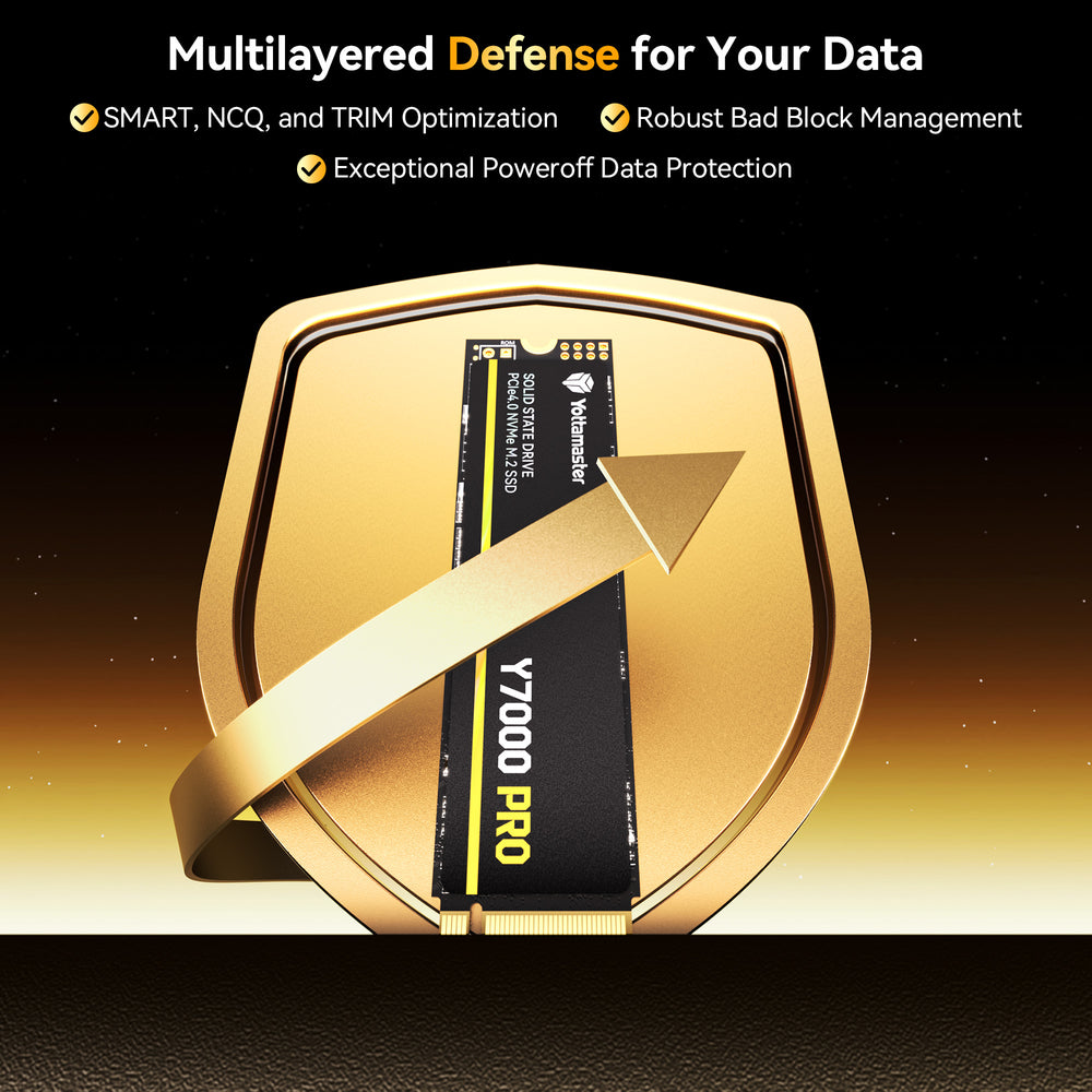 Yottamaster Y7000Pro PCIe 4.0 NVMe SSD (Up to 7000MB/s, for PS5 & PC,
