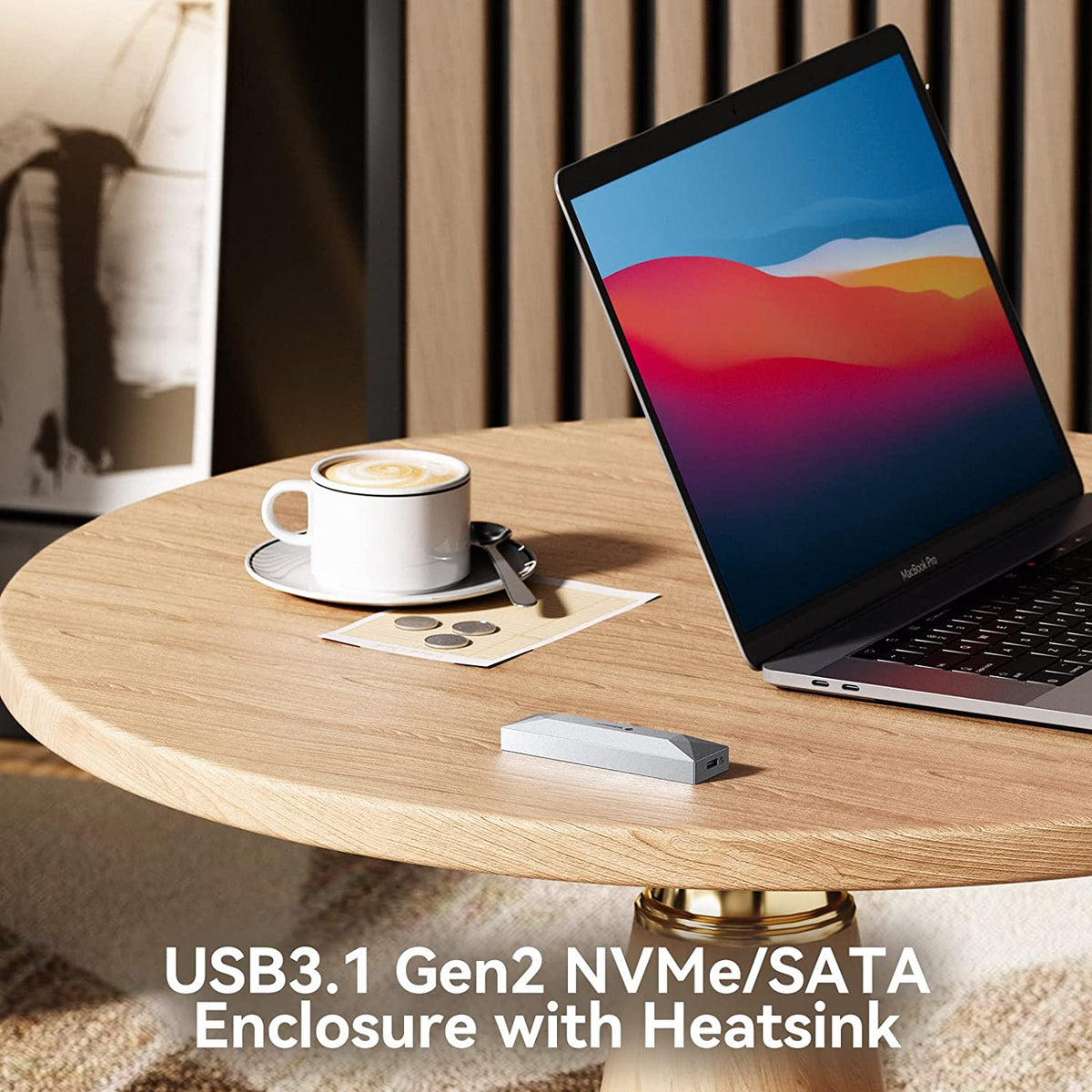 Yottamaster TR4 M.2 NVMe SATA Enclosure 10Gbps USB C External