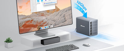 Yottamaster Y-Focus 5 Bay USB C Daisy Chain 270TB Monster Capacity Hard ...