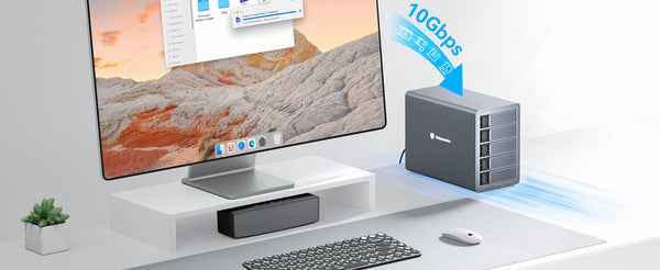 Yottamaster Y-Focus 5 Bay USB C Daisy Chain 270TB Monster Capacity Hard ...