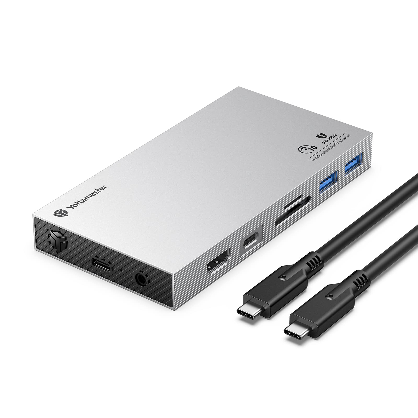 Yottamaster DS03C 10-in-1 USB-C Hub with M.2 NVMe SSD Enclosure